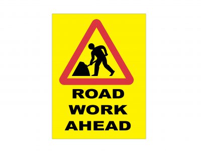 ROAD WORK AHEAD SIGN – Safetyfirst Group (Pvt) Ltd.